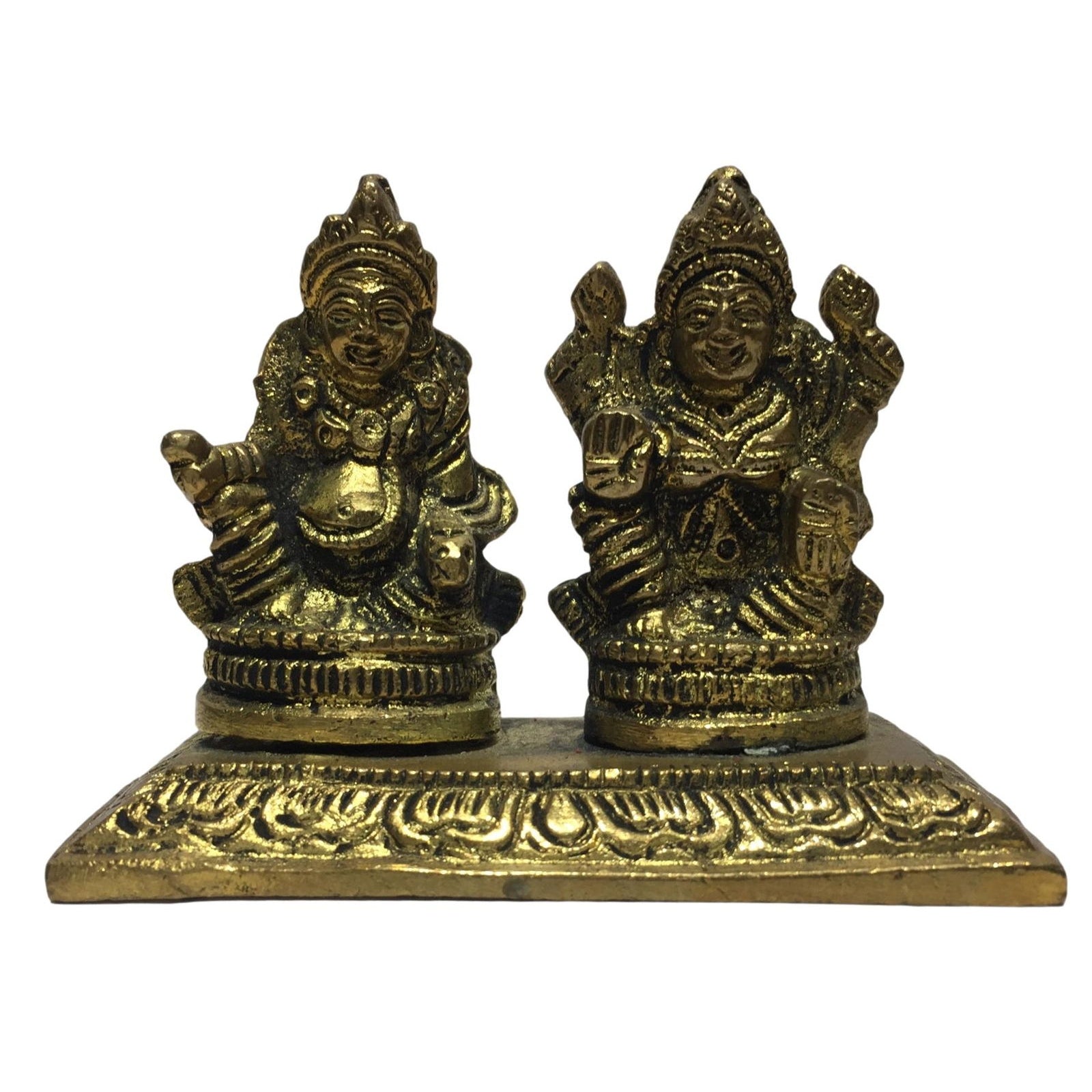 Lakshmi Kuberar Brass Antique Murthi 2.5 inch – Sri Prarthana