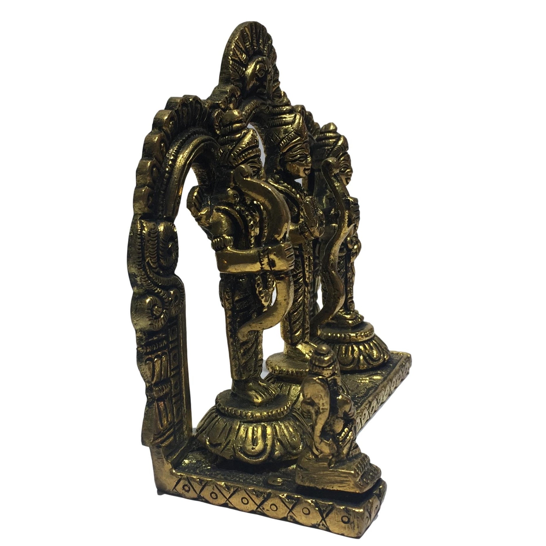 Ram Parivar in Surya Prabhai Brass Antique Murti 4.5 Inch – Sri Prarthana